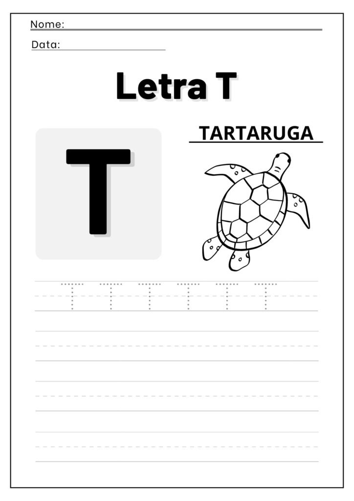Alfabeto Completo para as crianças tracejar!