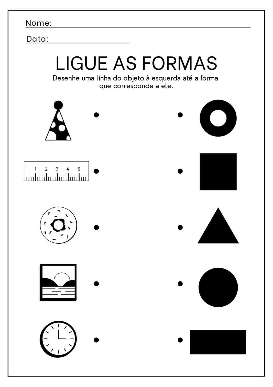 8 Atividades de Traçar para imprimir