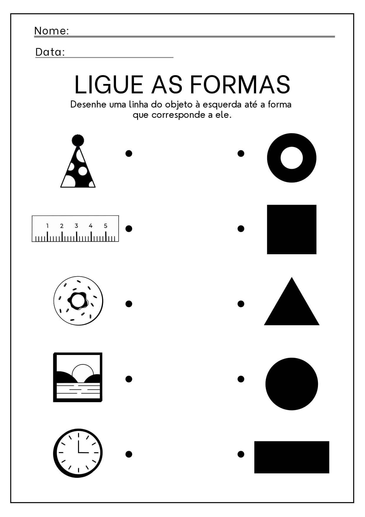8 Atividades de Traçar para imprimir