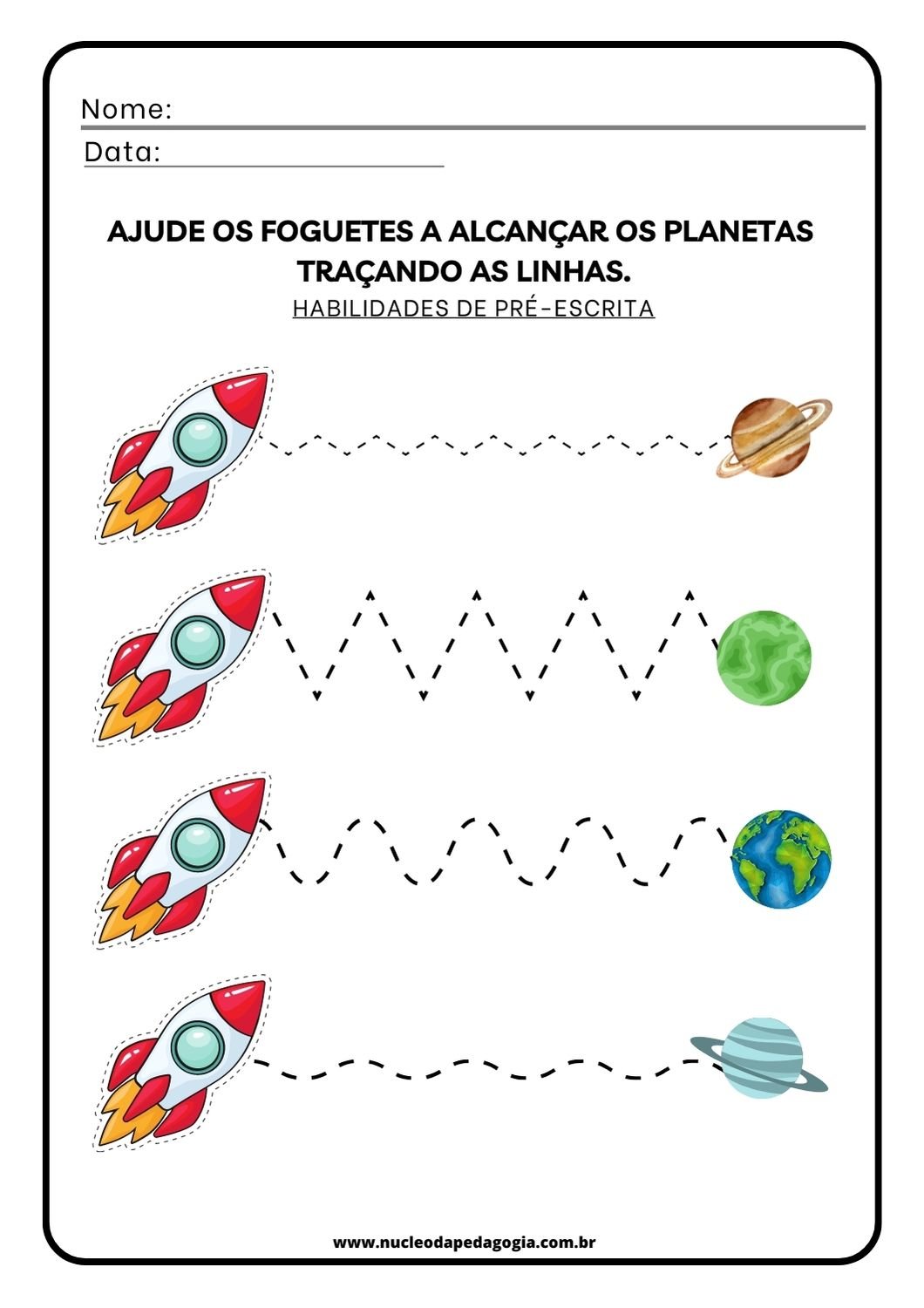 14 Atividades Gratuitas com Recorte e Traçado de Linhas e Curvas para ...