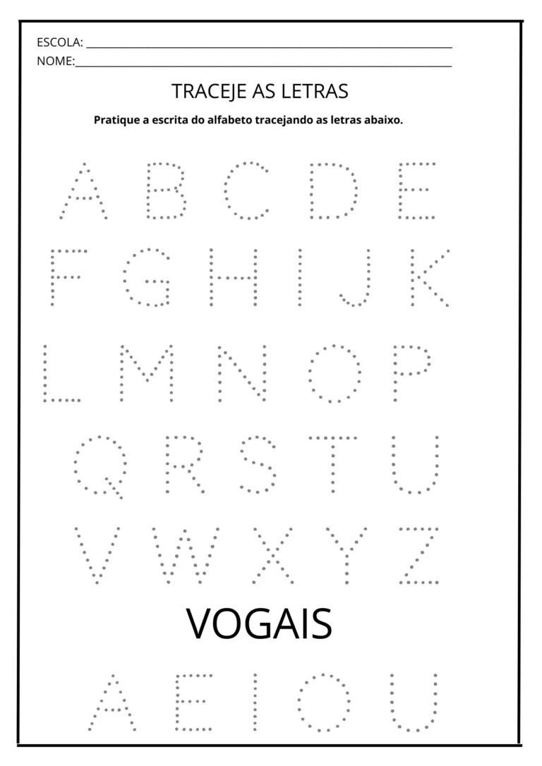 10 Atividades Gratuitas de Traçar, Completar e Realizar a Sequência do ...