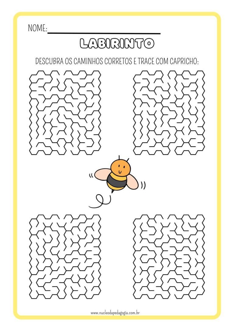 Atividades de Labirinto para imprimir - Atividades para baixar