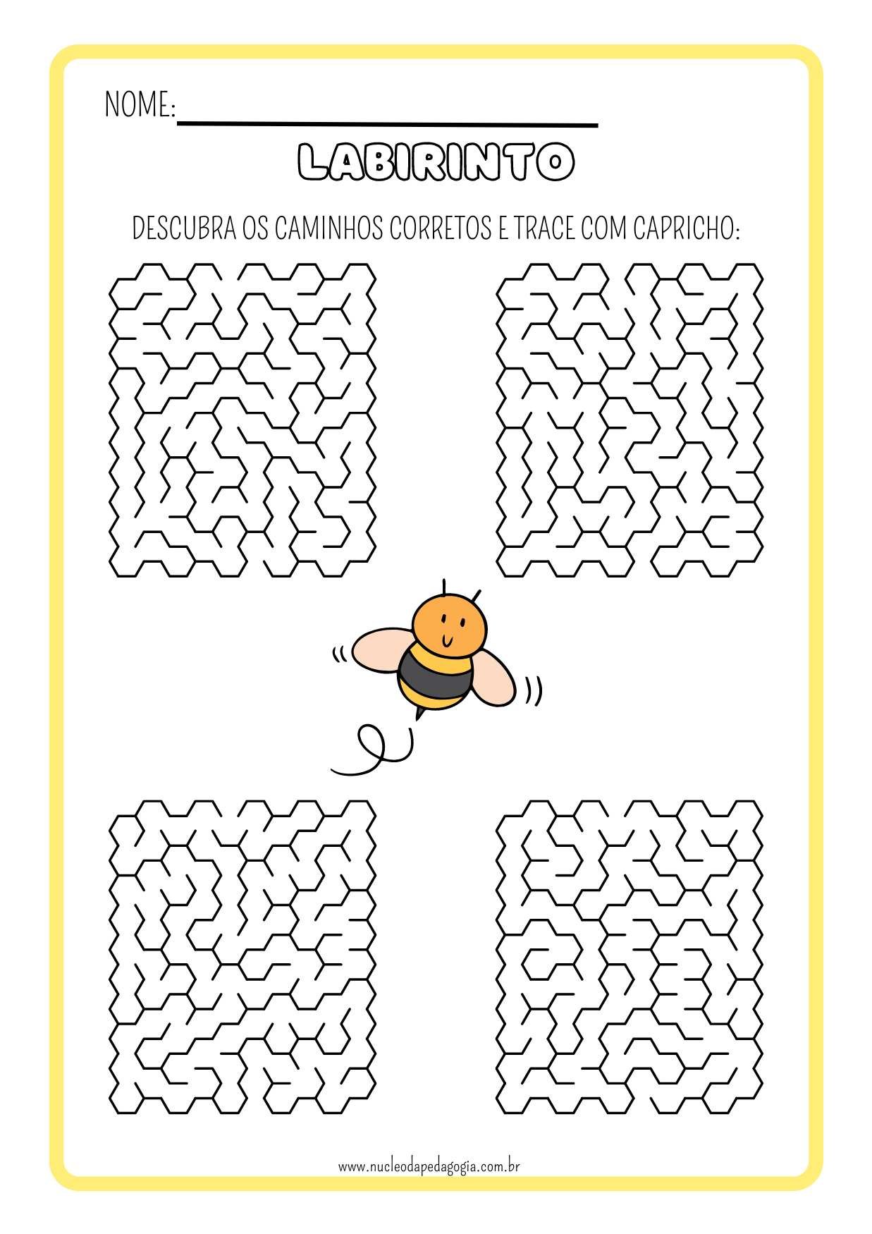 Atividades de Labirinto para imprimir - Atividades para baixar