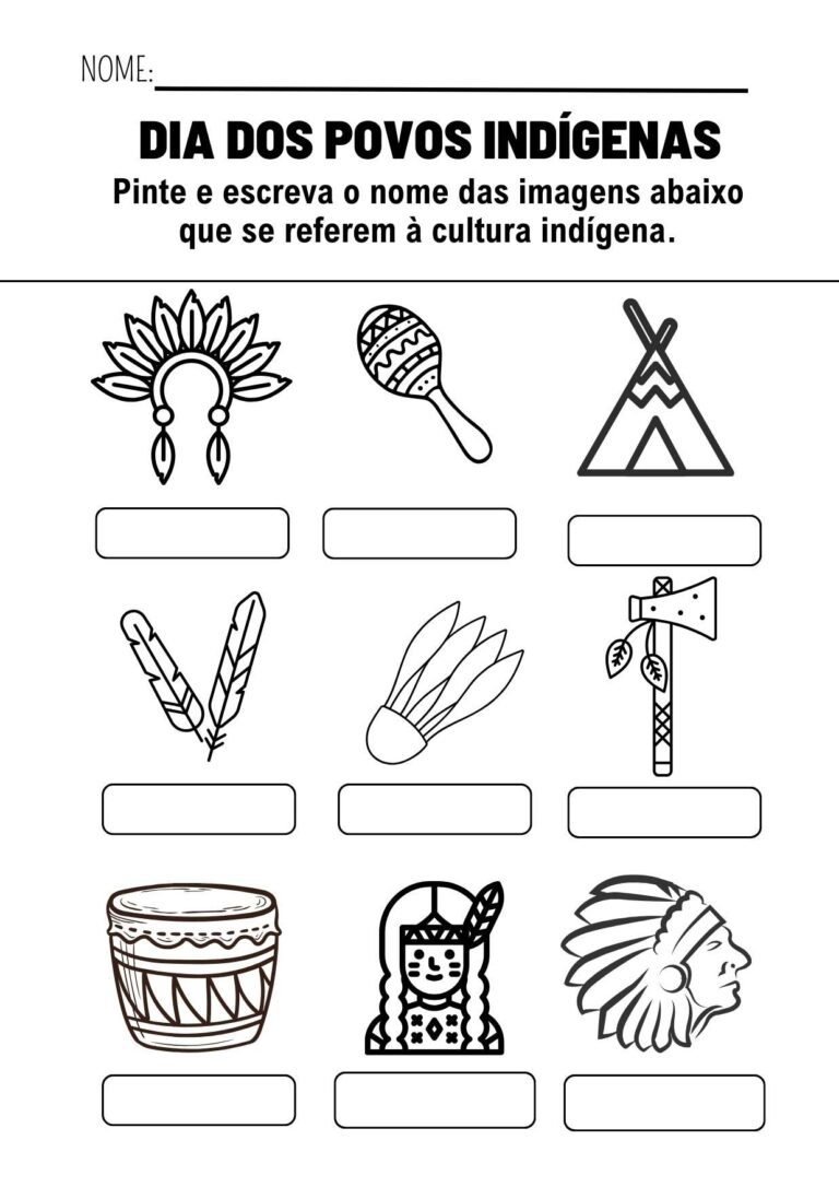 ATIVIDADES DIA DOS POVOS INDÍGENAS